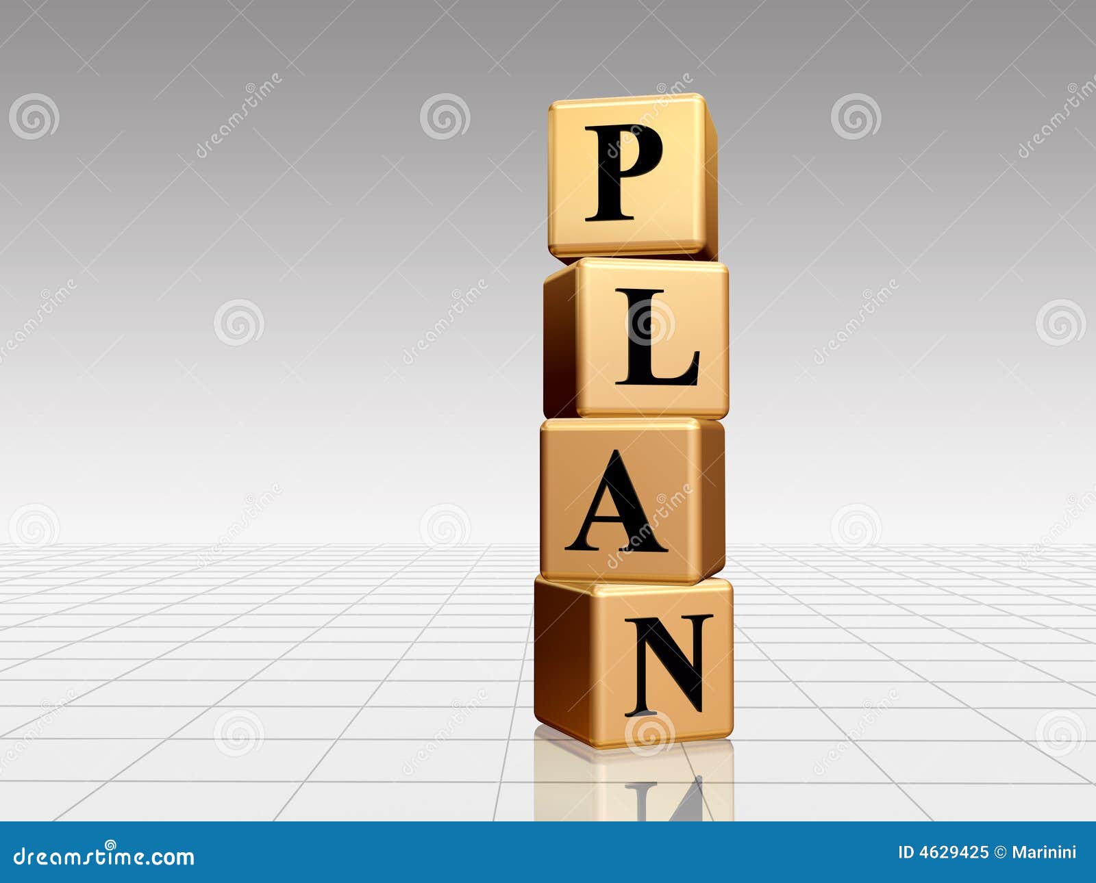 Golden Plan stock illustration. Illustration of business - 4629425