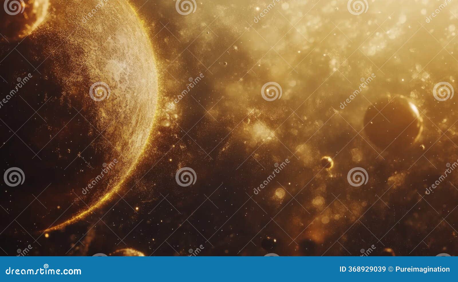 Golden 3d Planet Saturn Isolated On White Background. Gold Icon ...