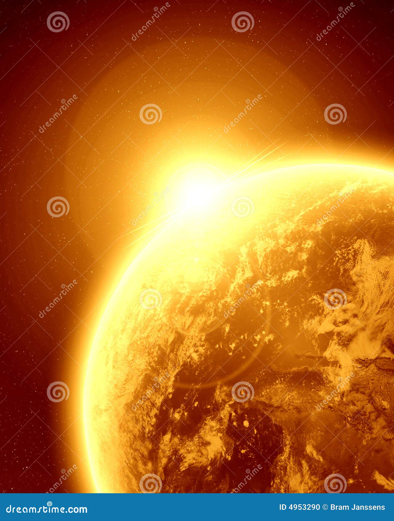 The Golden Planet Earth - Ultra Realistic Royalty-Free Stock Photo ...
