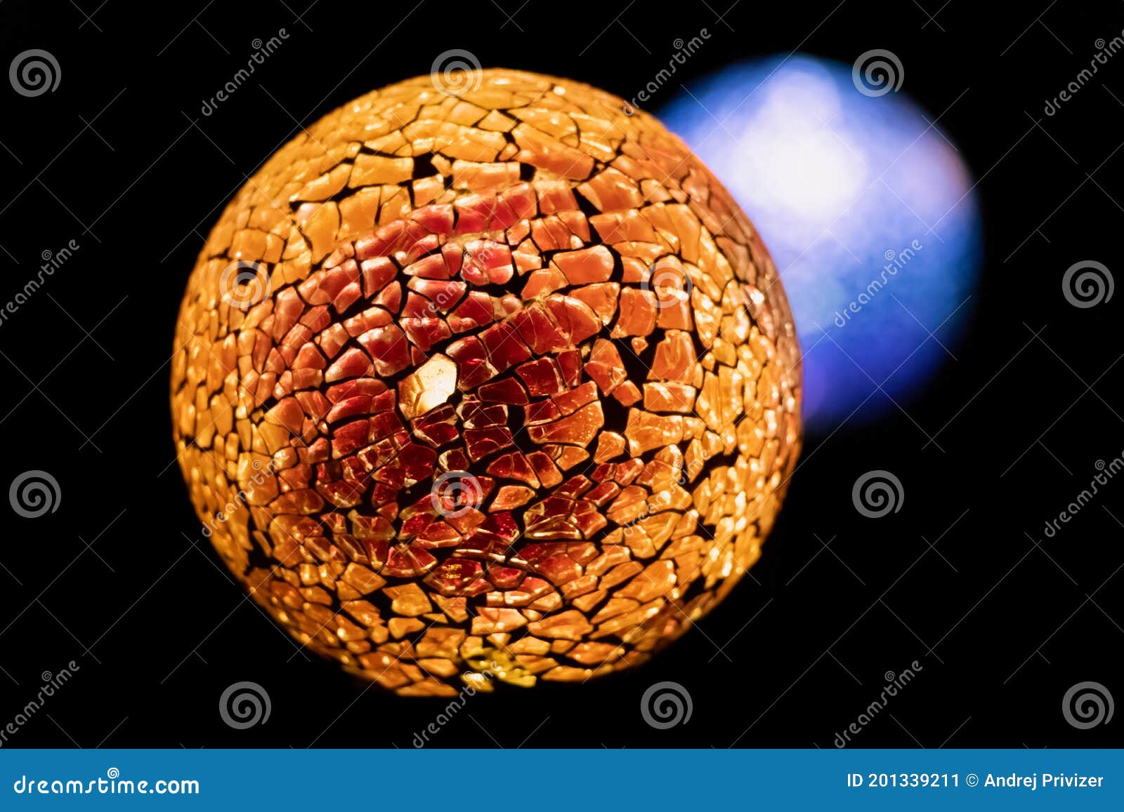 Golden Planet Surrounded By Sparkling Particles And Zodiac Symbols ...