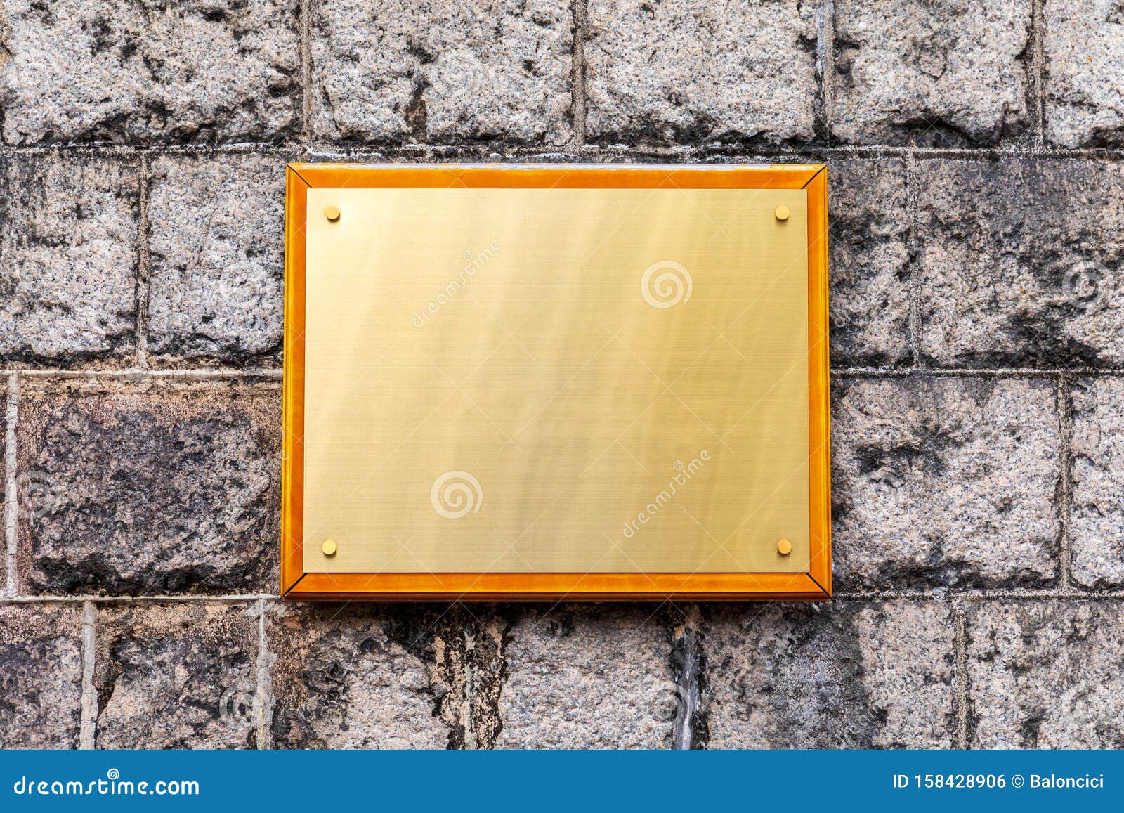 Golden Plaque stock photo. Image of asia, gold, space - 158428906