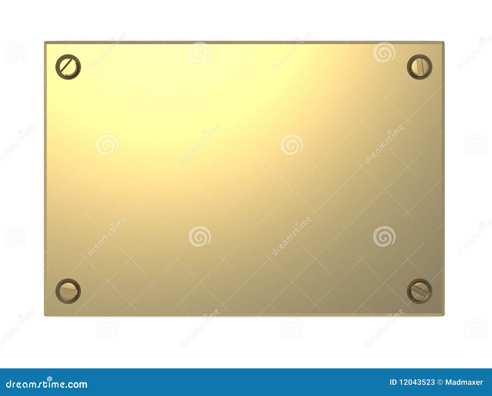 Golden plate stock illustration. Illustration of yellow - 12043523