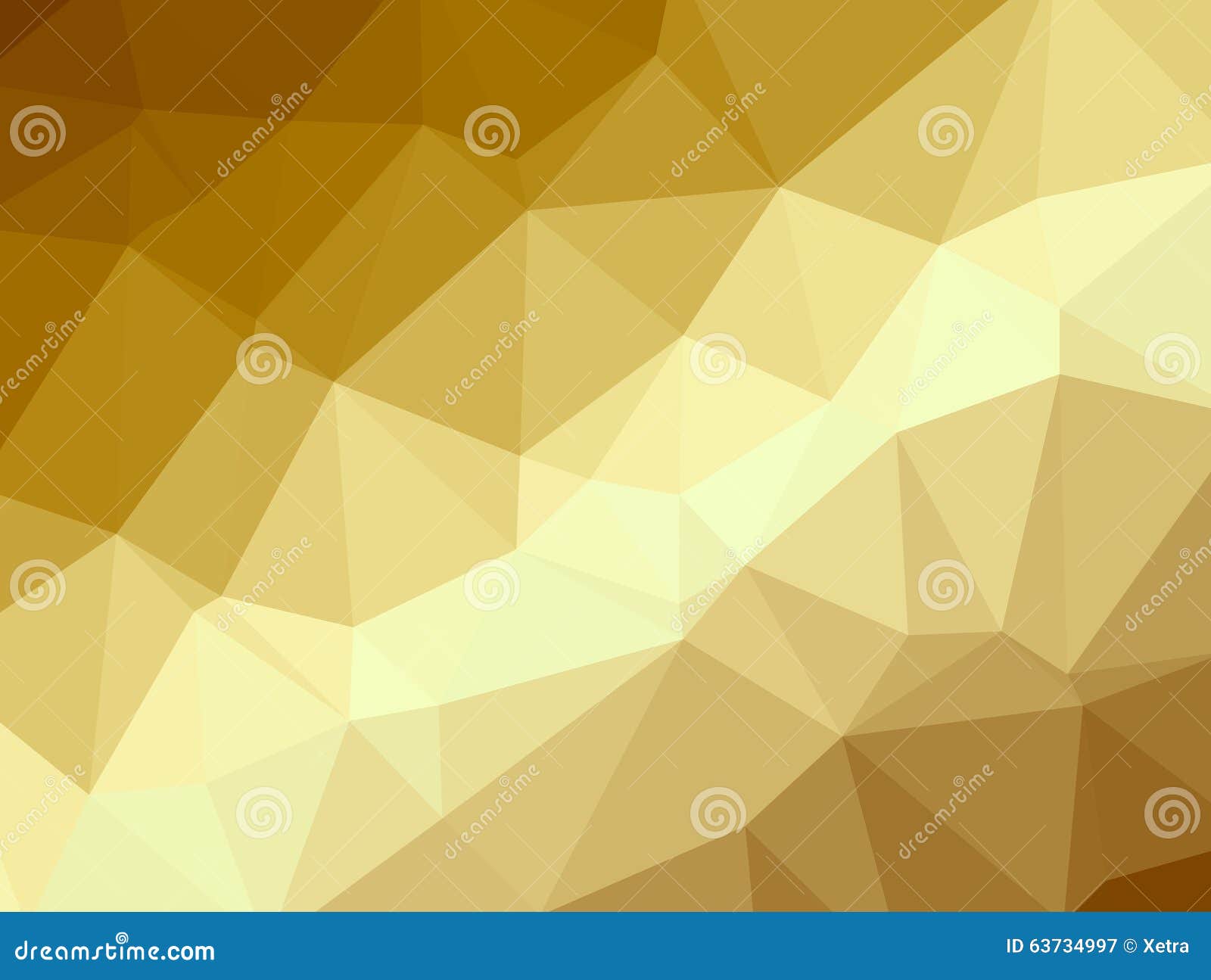 3D Golden Polygon Background And Texture. Low Poly Gold Pattern Vector ...