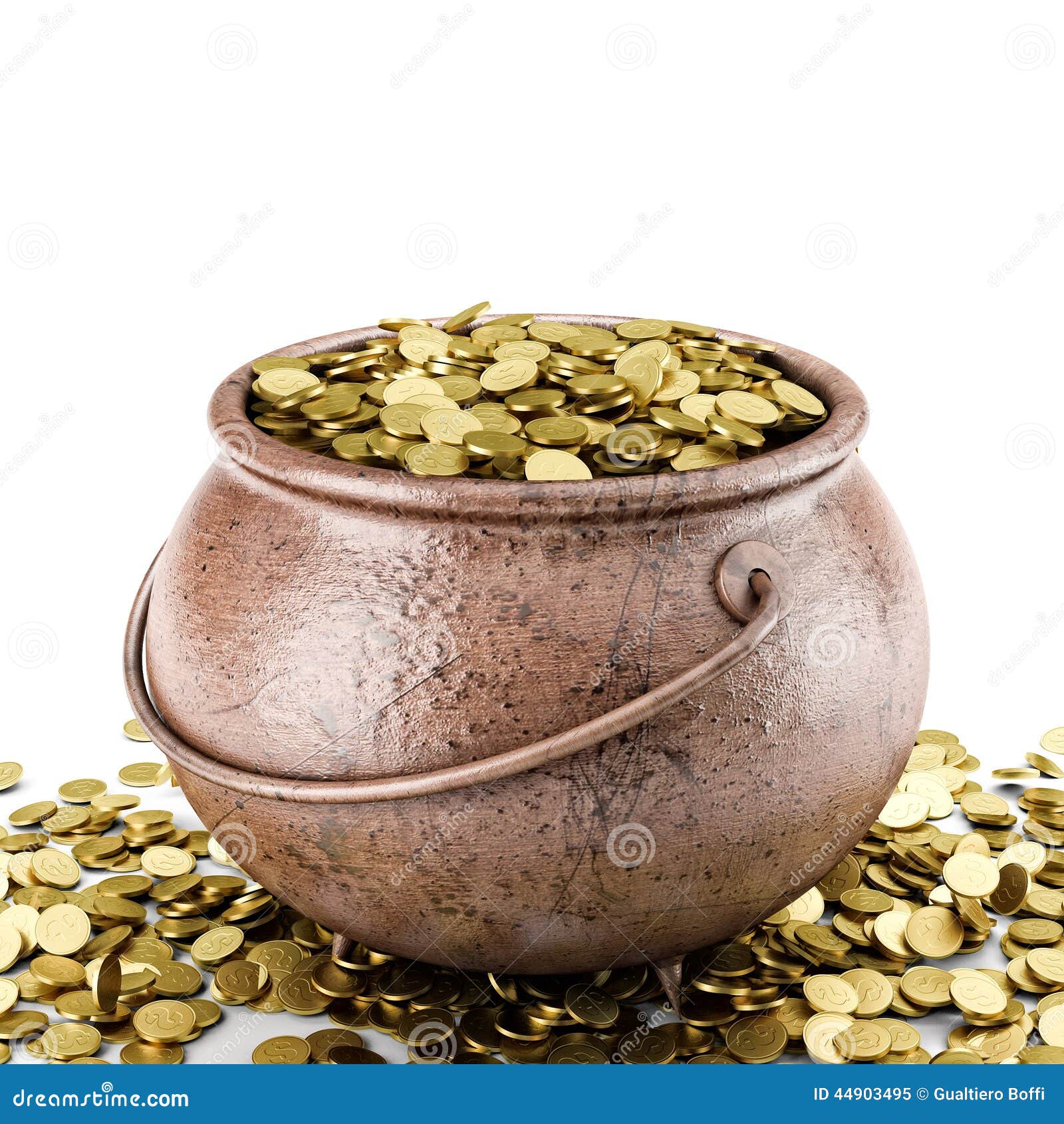 Golden pot stock image. Image of golden, business, irish - 44903495