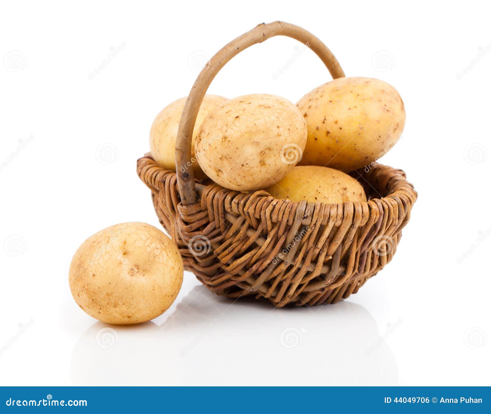 Golden Potatoes stock photo. Image of root, healthy, market - 44049706