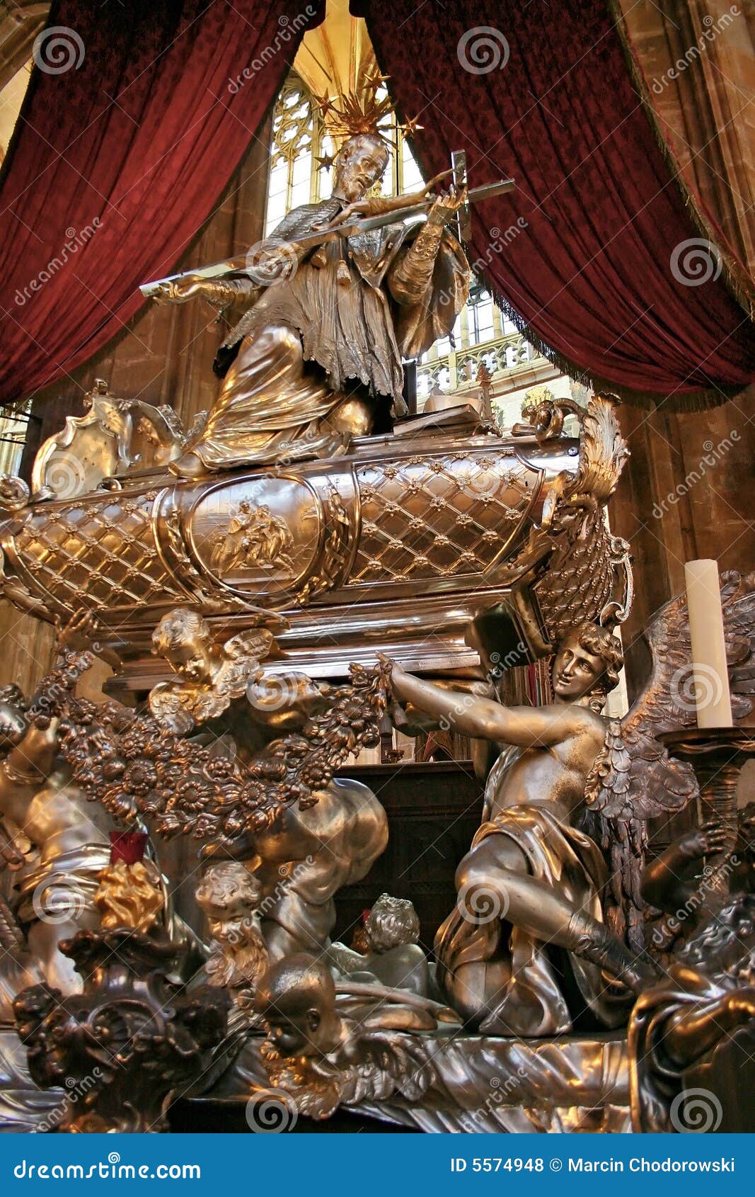 Golden Prague. stock photo. Image of emperor, city, prague - 5574948