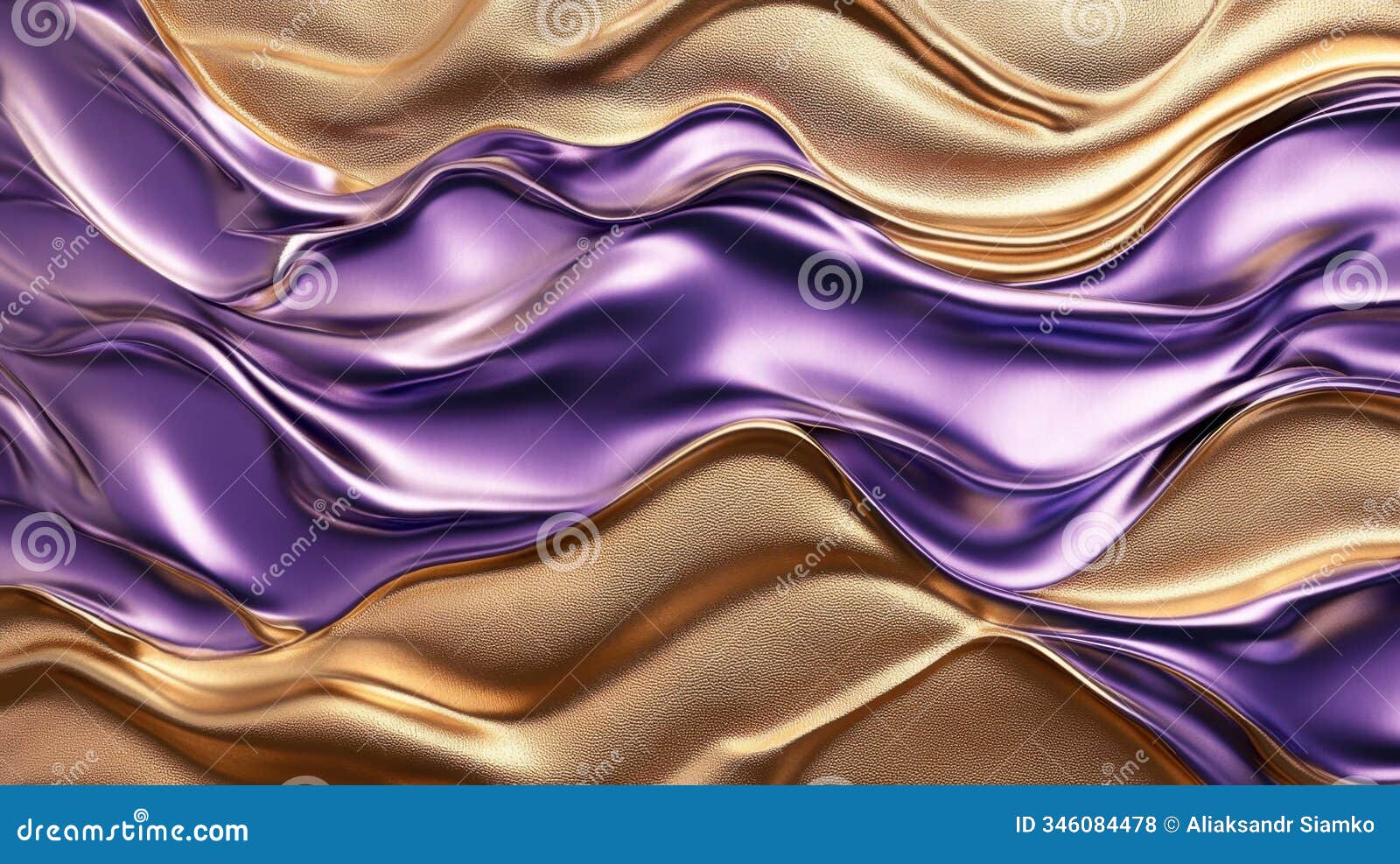 Golden and Purple Metallic Waves Texture for Luxurious Feel Stock ...