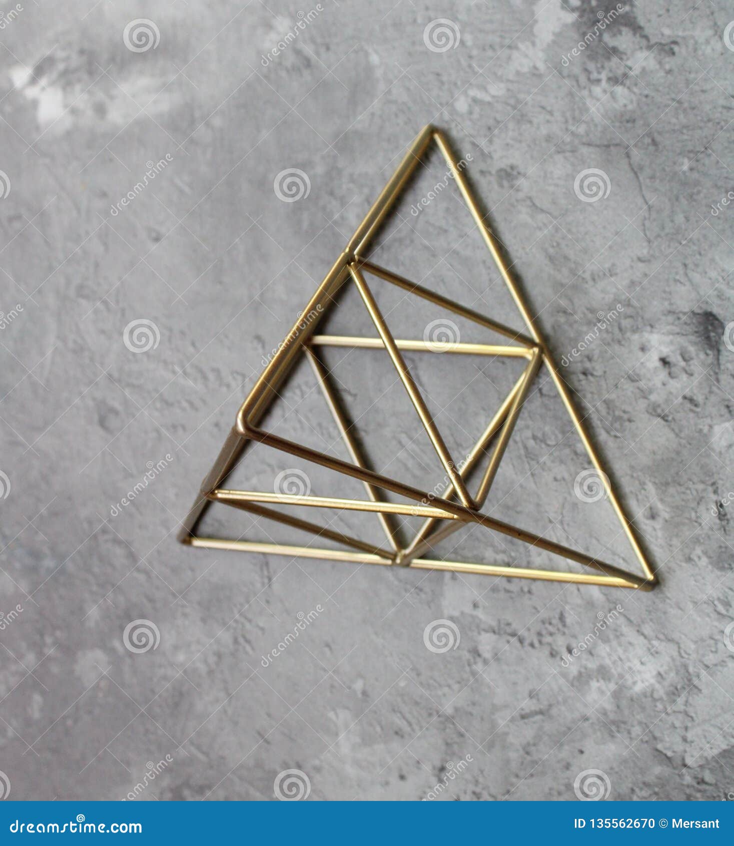 A golden pyramid stock photo. Image of mathematics, object - 135562670