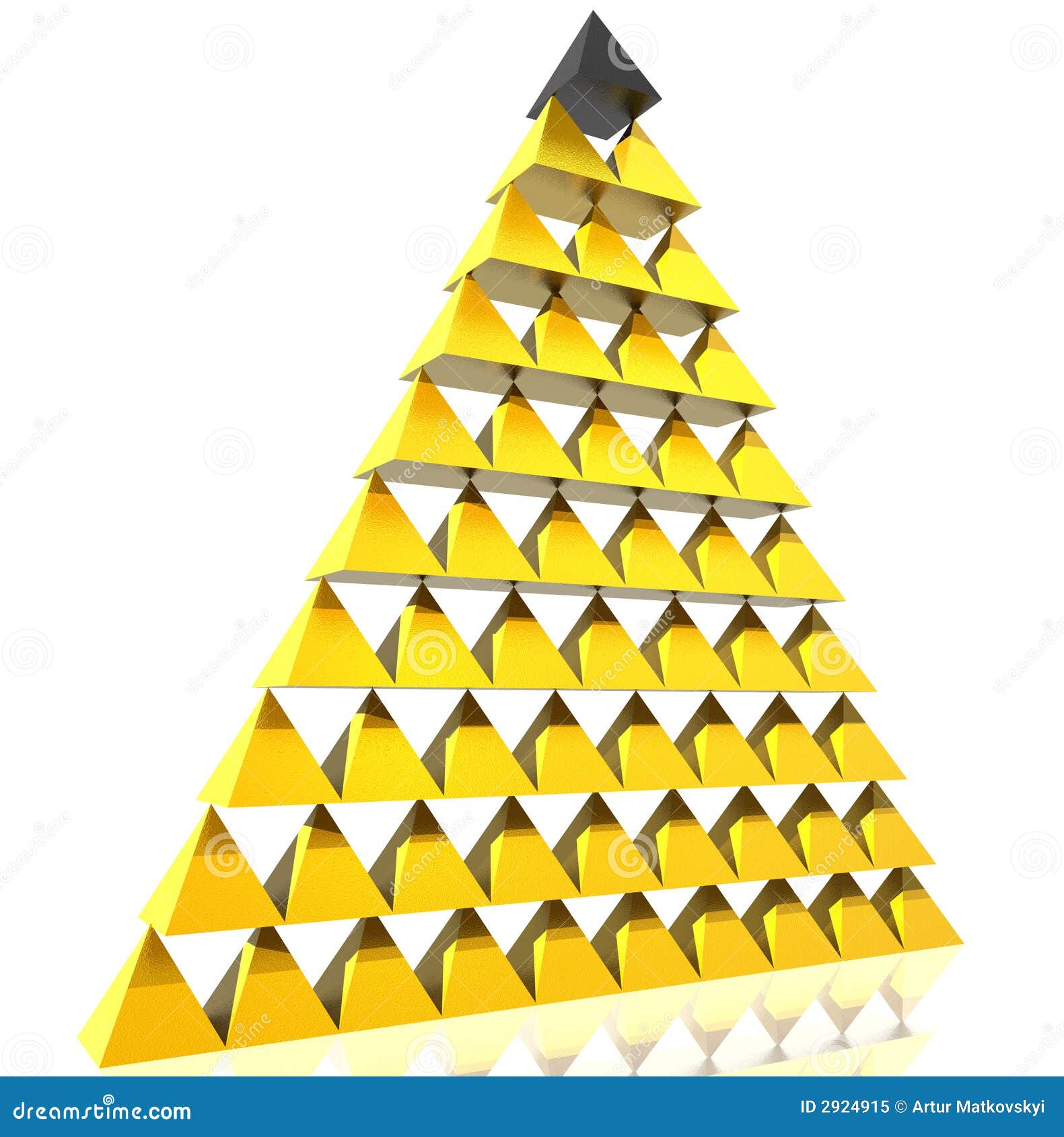 Golden Pyramid Machine Background Royalty-Free Stock Photo ...