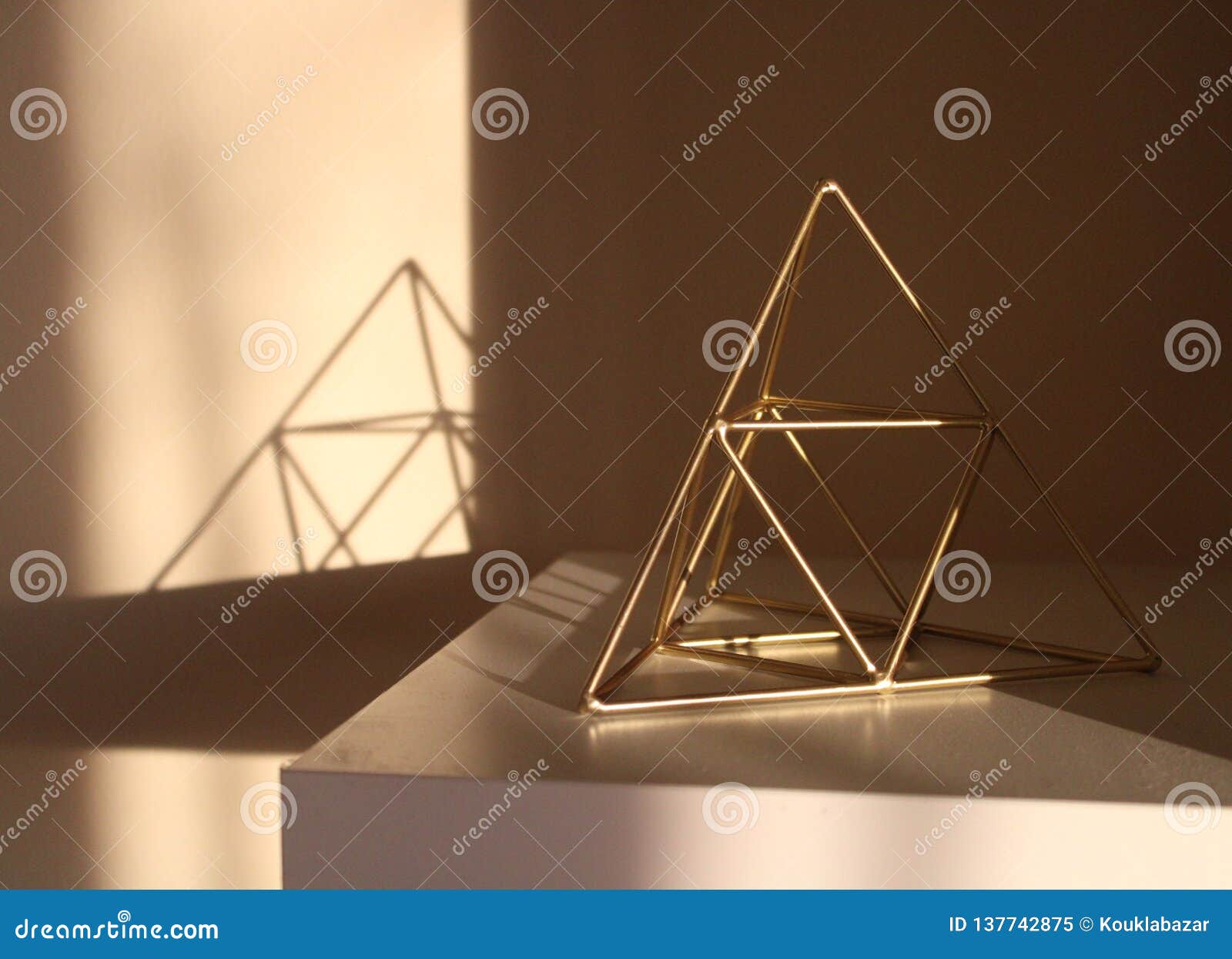 A golden pyramid stock image. Image of math, mathematics - 137742875