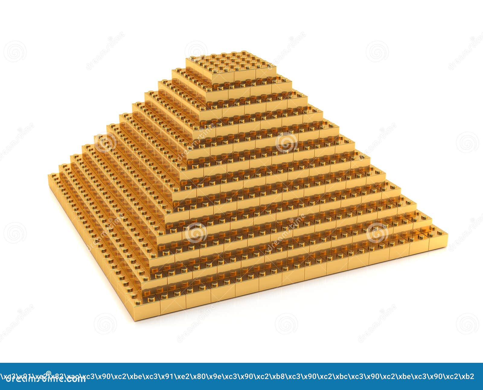 Golden pyramid stock illustration. Illustration of abstract - 74775398
