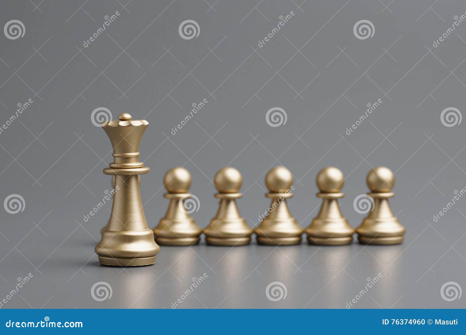 Golden Queen chess stock photo. Image of pieces, strategy - 76374960