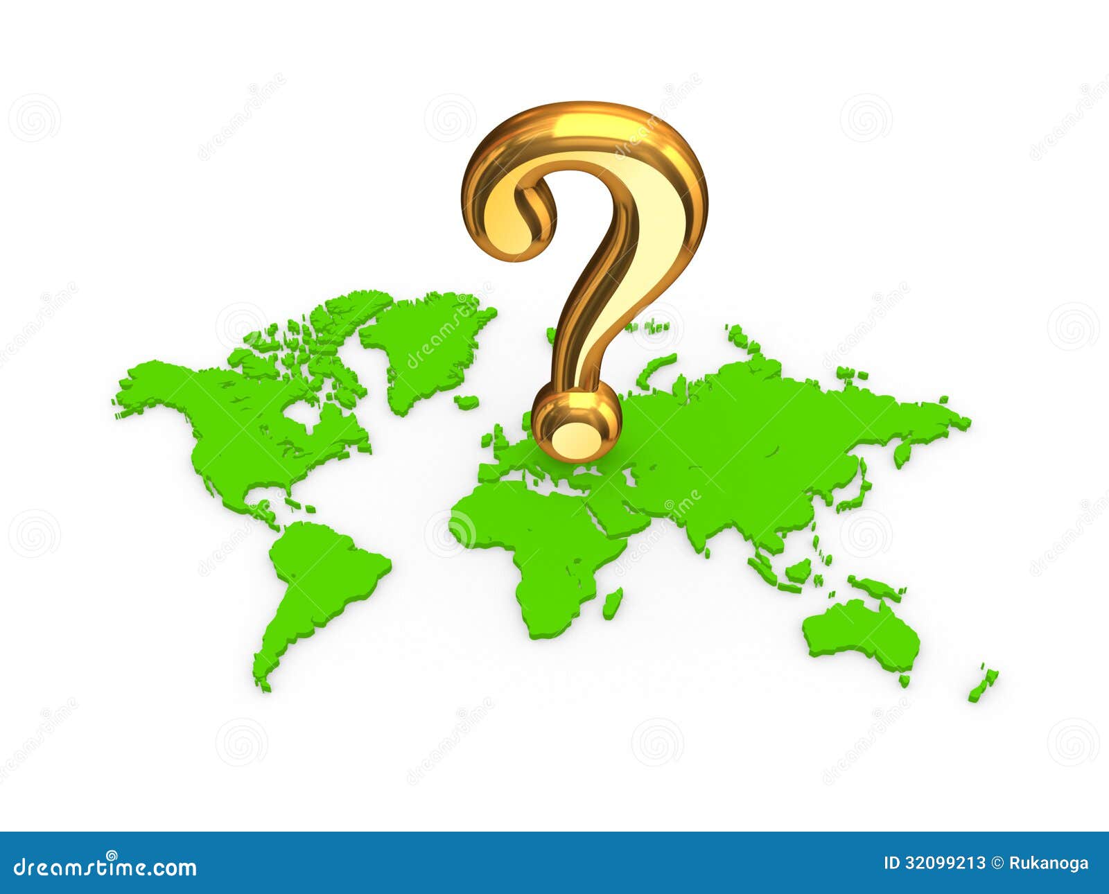 Golden Query Mark On A Map. Royalty-Free Stock Photography ...