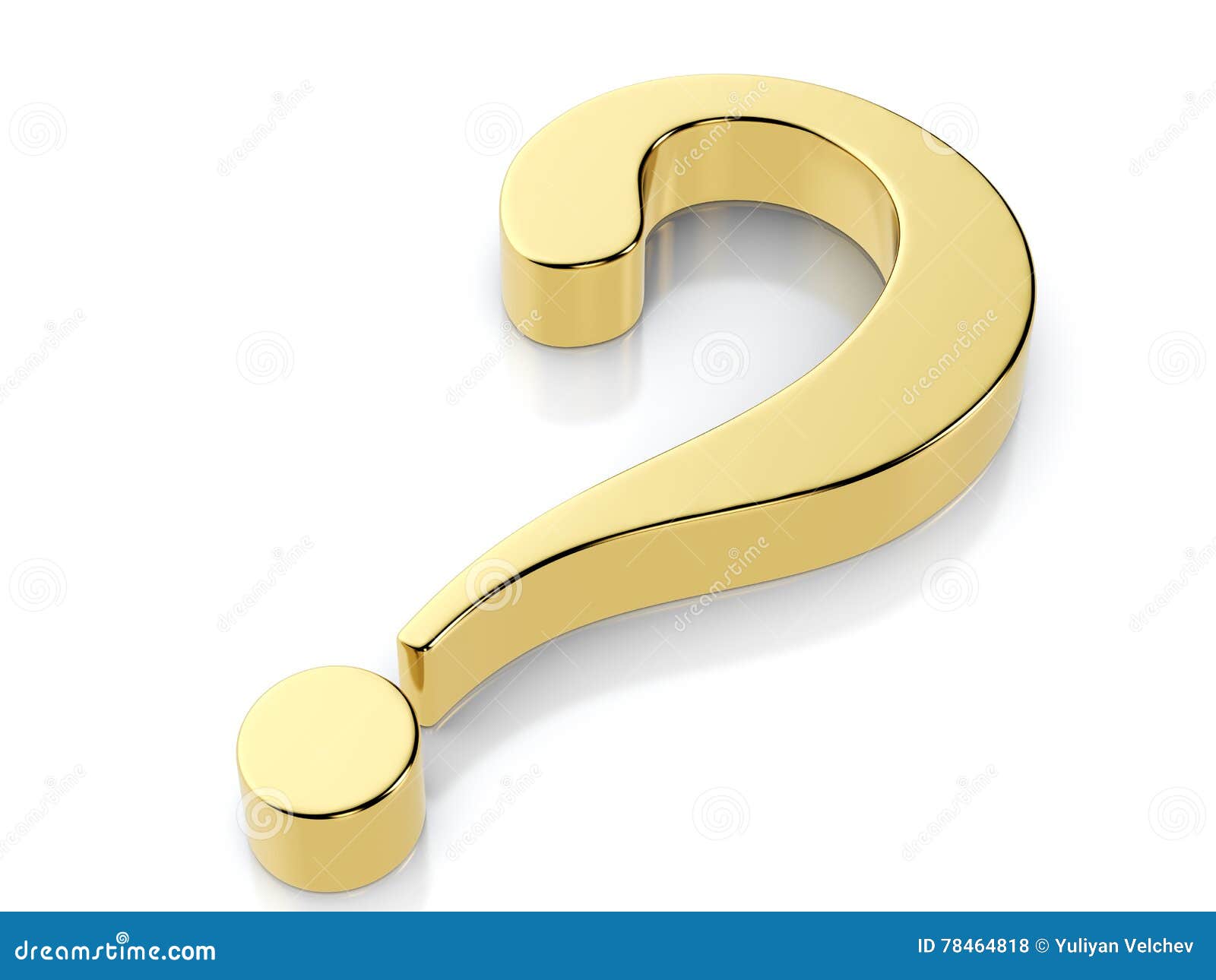 Golden Question Mark Metallic Sign Stock Photography | CartoonDealer ...