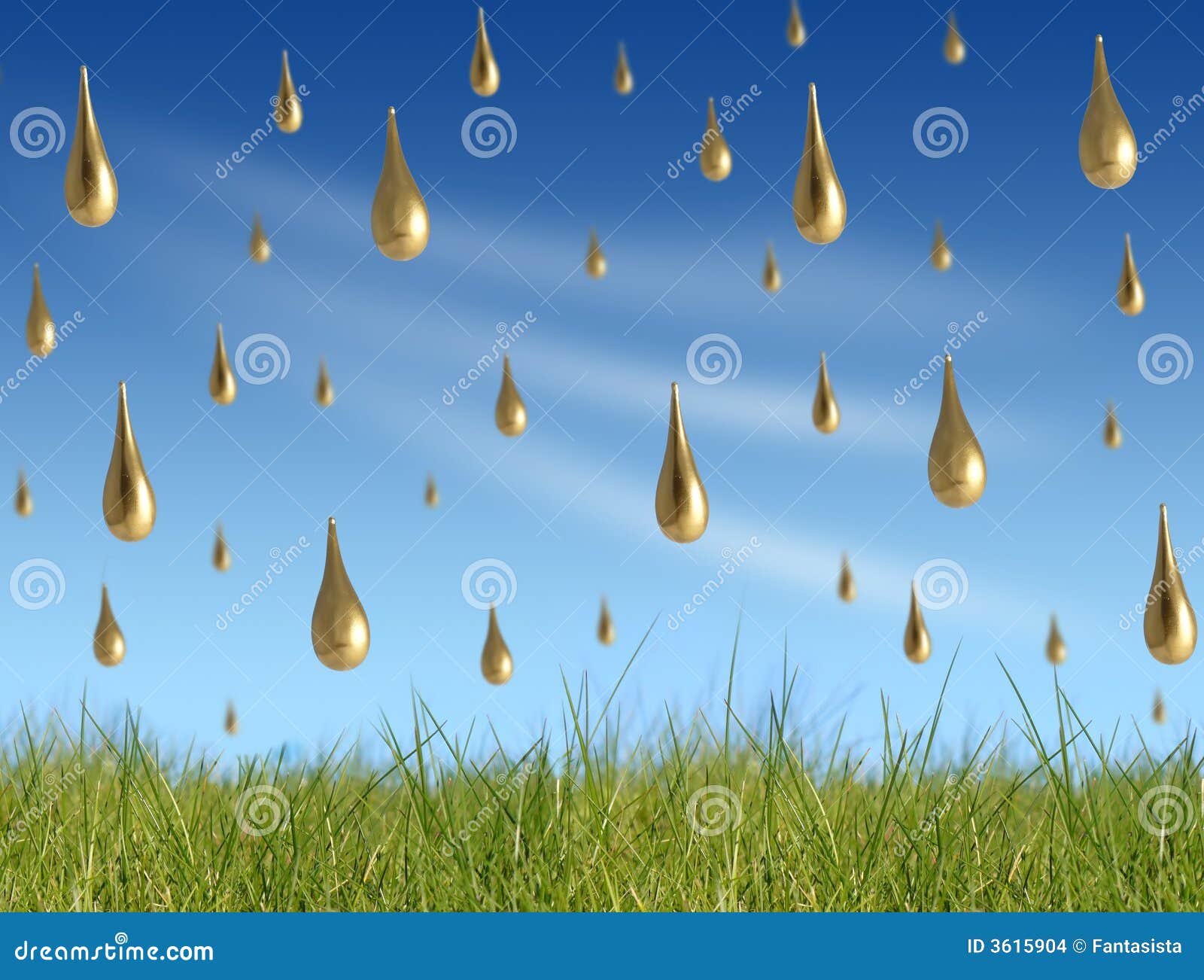 Golden rain stock illustration. Illustration of concept - 3615904