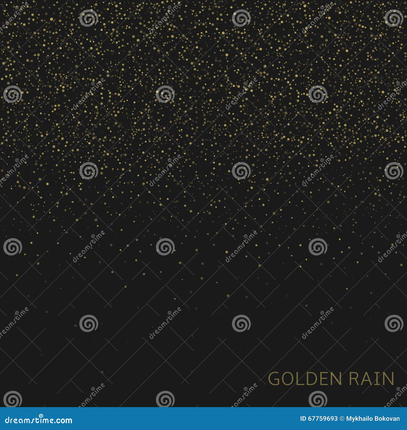 Golden rain background stock vector. Illustration of sparkle - 67759693