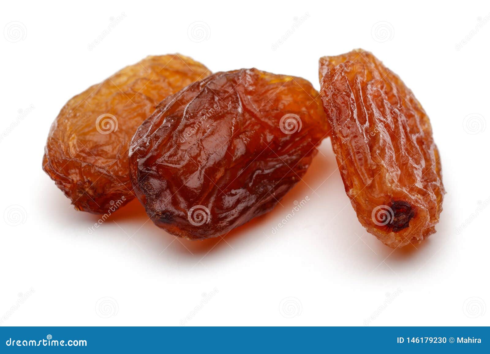 Golden Raisin Isolated on White Stock Photo - Image of macro, shrivel ...