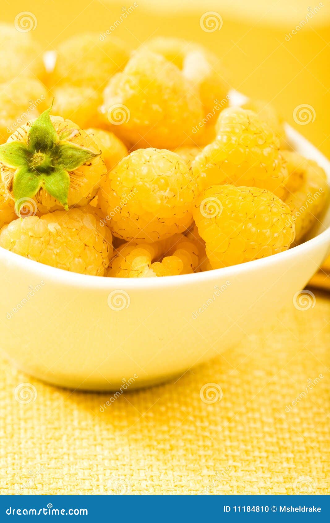 Golden Raspberries stock photo. Image of yellow, healthy - 11184810