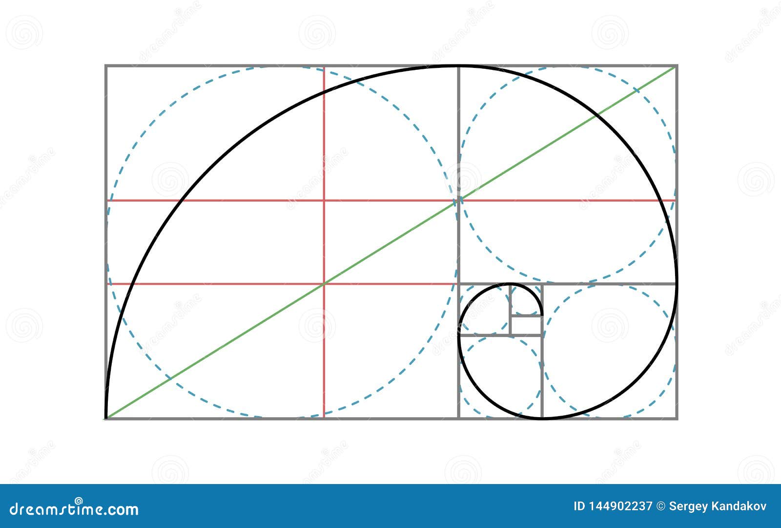 Golden Ratio Vector Design Template Stock Vector Illustration Of