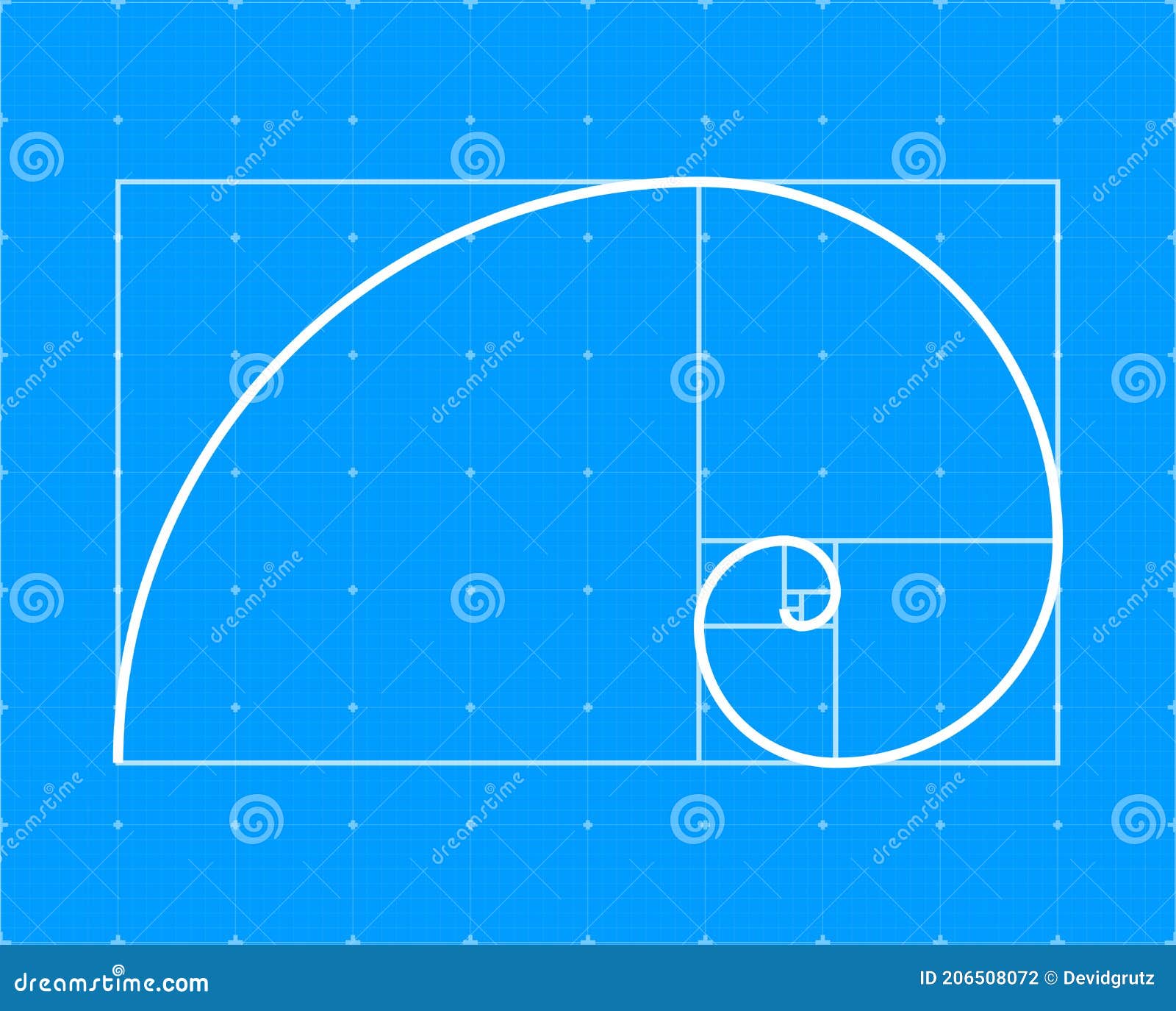 Golden Ration. Abstract Geometric Background. Vector Stock Illustration ...