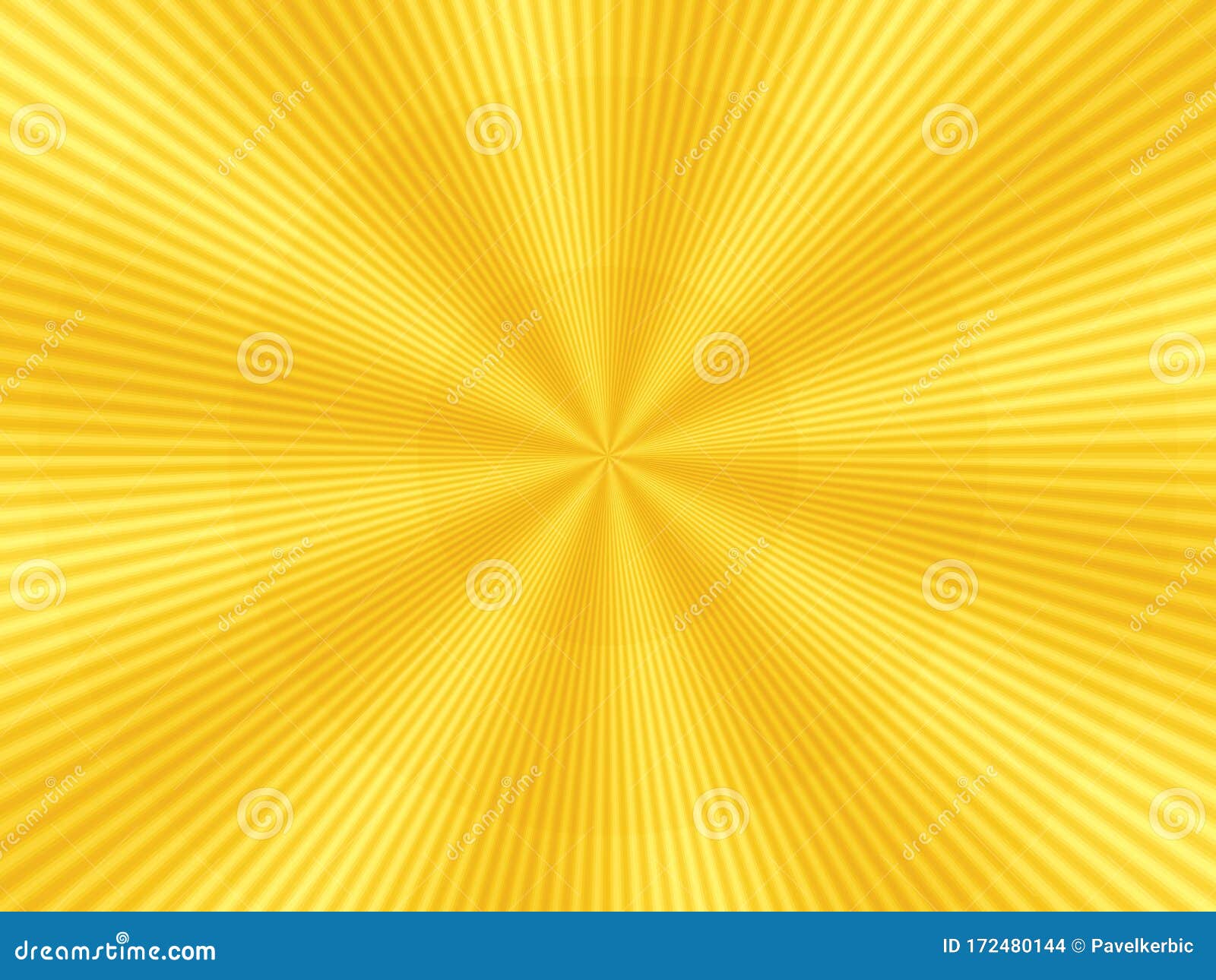 Golden Rays II, Digital Art Illustration Stock Illustration ...