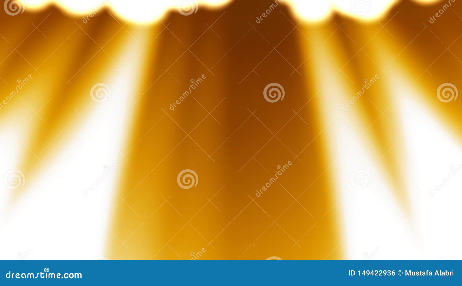 Golden Rays Light Background Stock Illustration - Illustration of ...