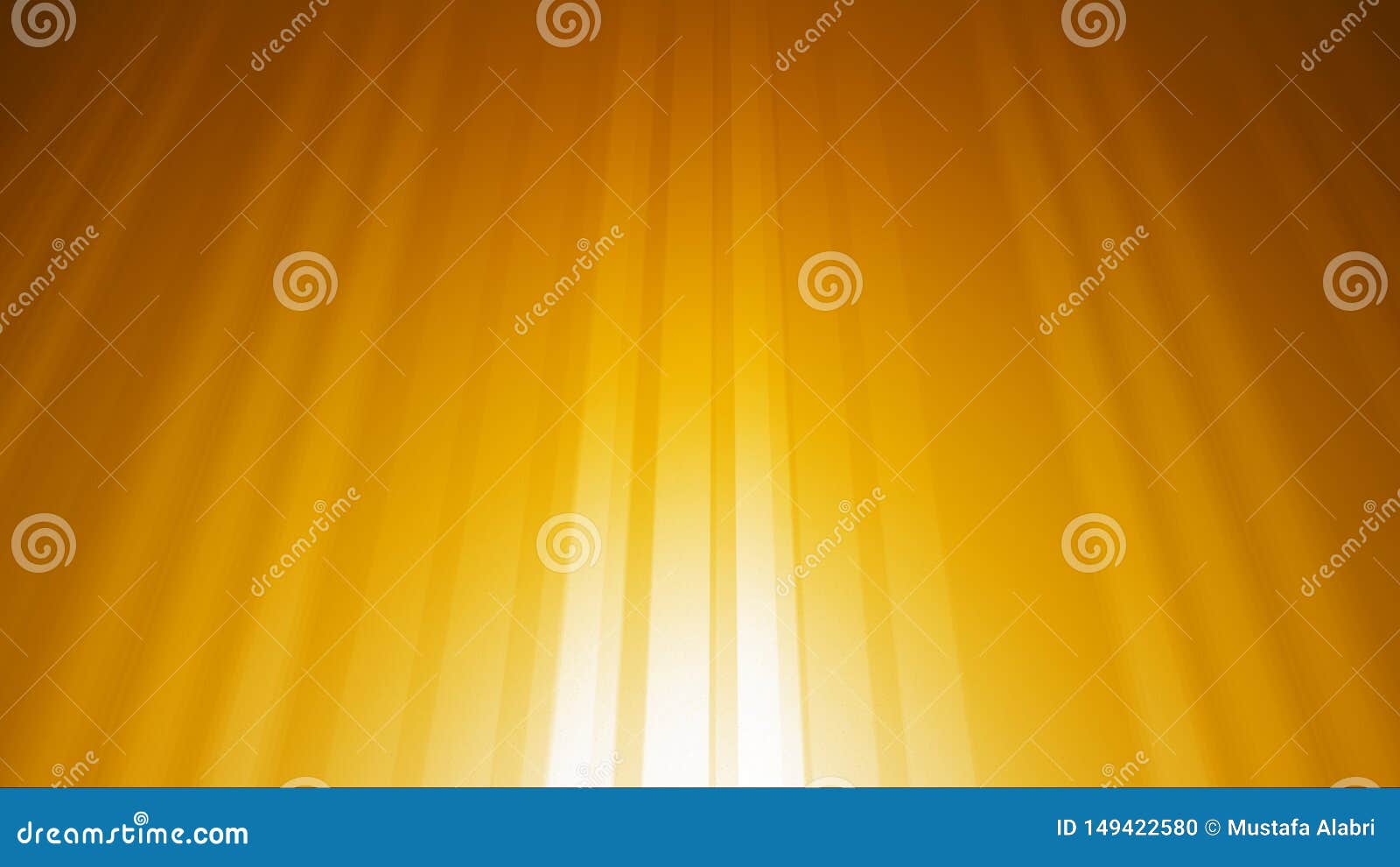 Golden Rays Light Background Stock Illustration - Illustration of beam ...