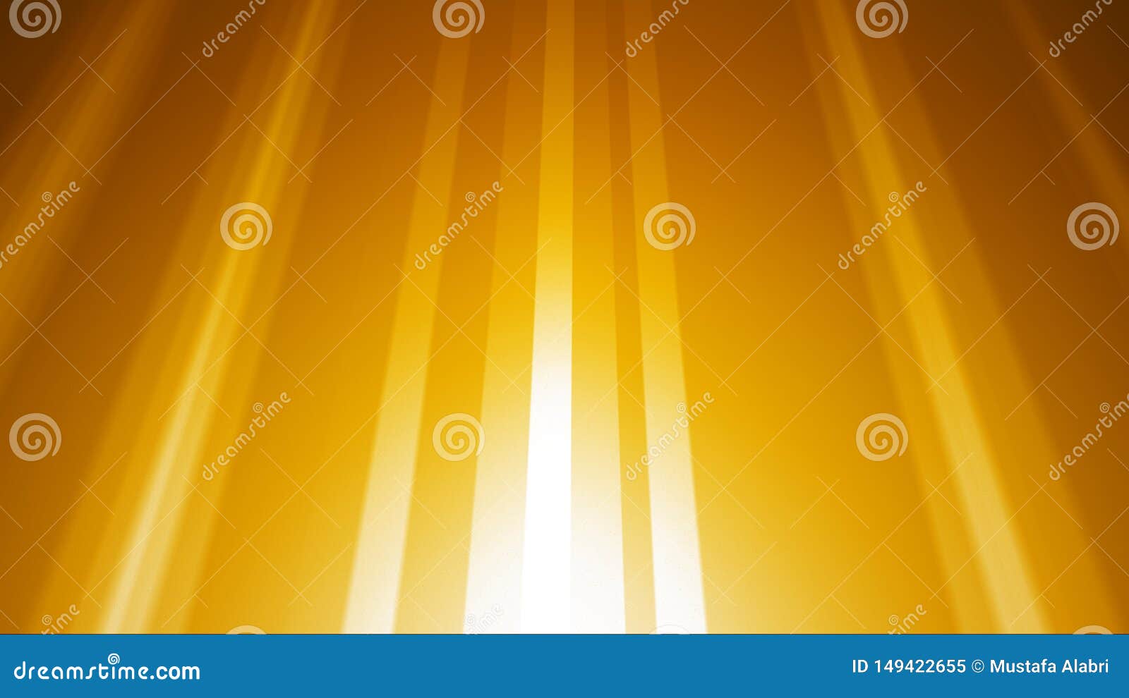 Golden Rays Light Background Stock Illustration - Illustration of ...