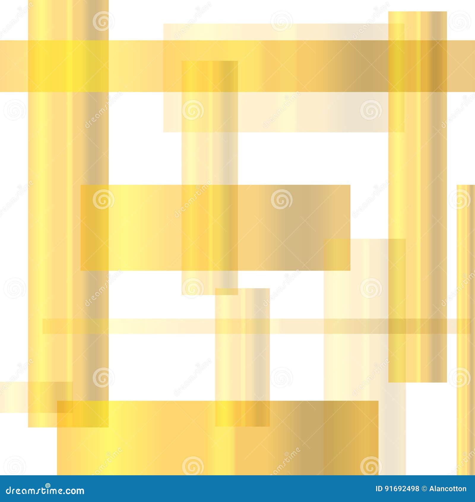 Golden Rectangle Background Stock Vector - Illustration of fades ...