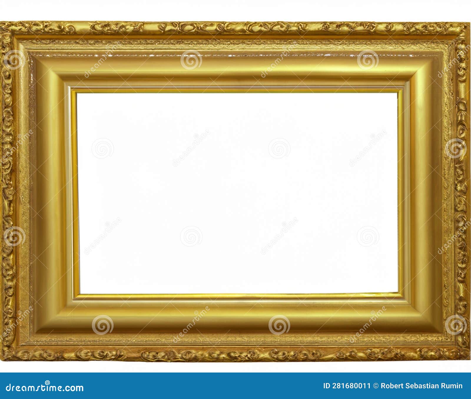 Golden rectangular frame stock image. Image of orange - 281680011