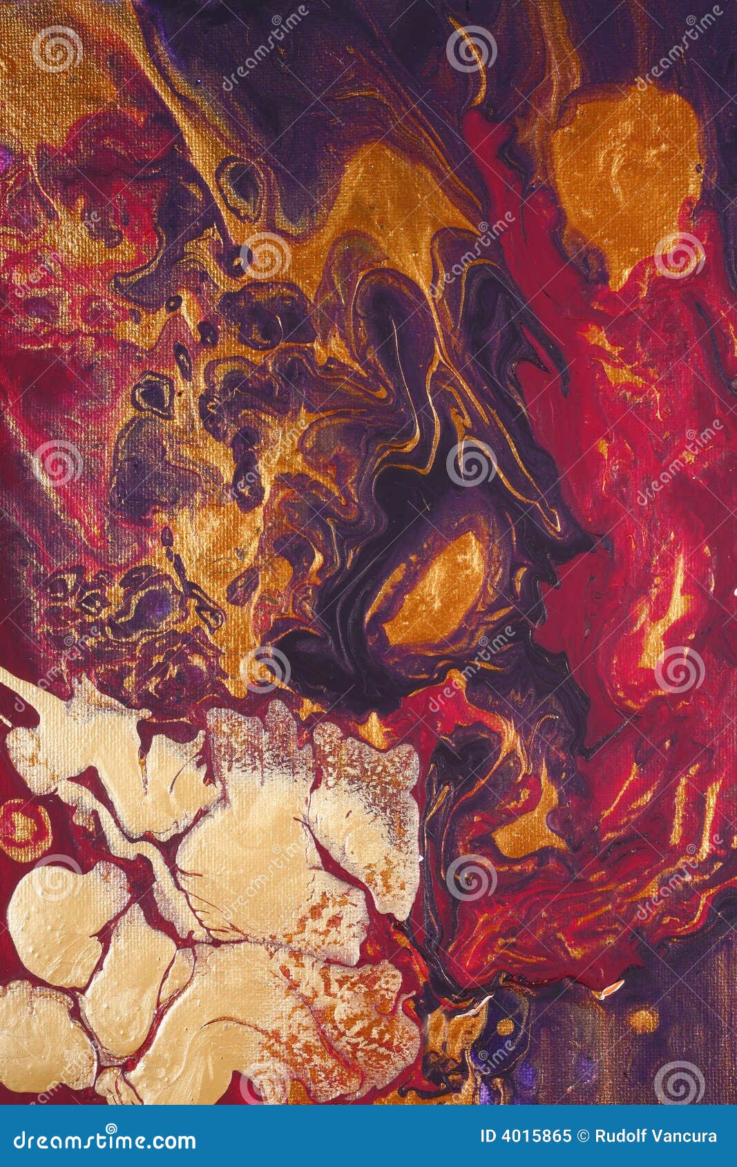 Golden red paint mix stock image. Image of colourful, blue - 4015865