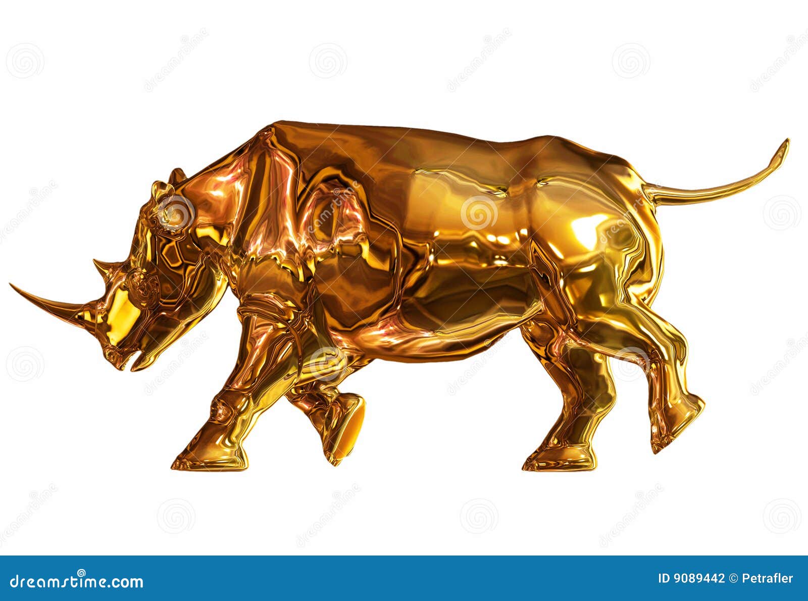 Golden Rhinoceros Beetle And Geometric. Cartoon Vector | CartoonDealer ...