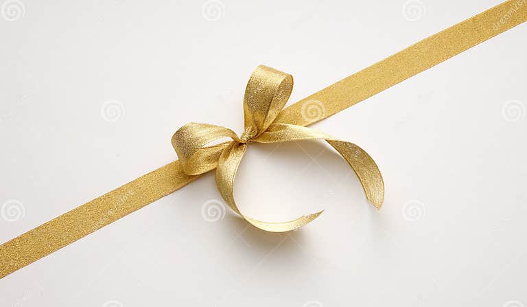 Golden ribbon stock photo. Image of package, paper, gift - 2516970