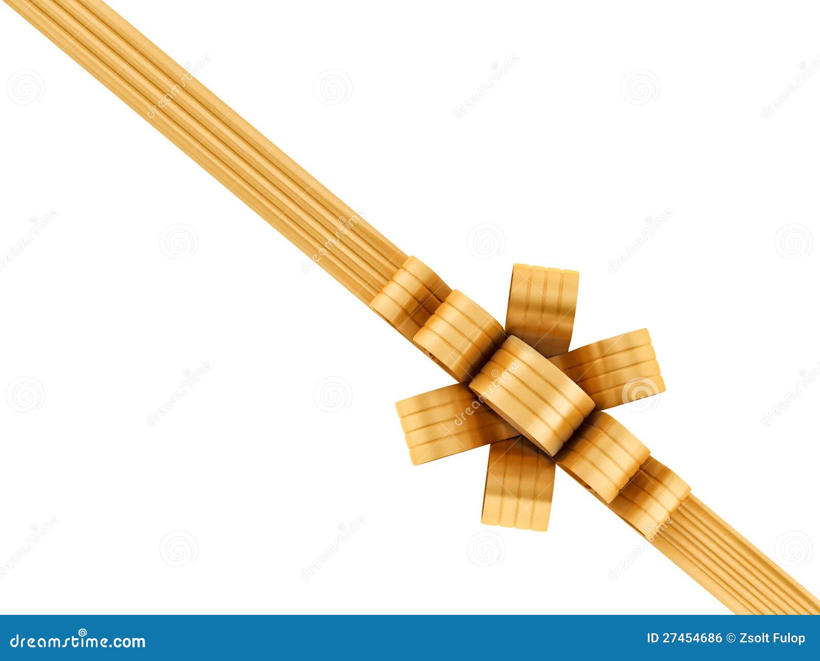 Golden ribbon stock illustration. Illustration of decoration - 27454686