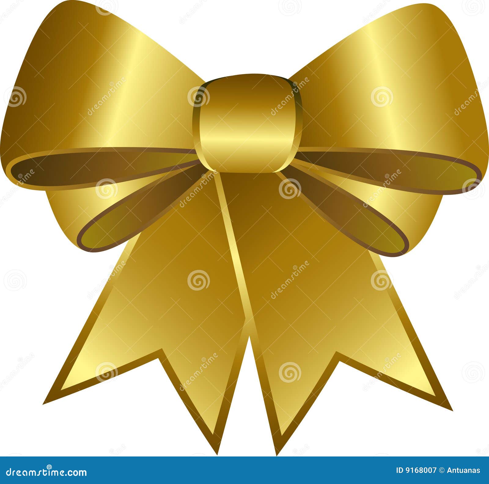 Golden ribbon stock illustration. Illustration of festive - 9168007