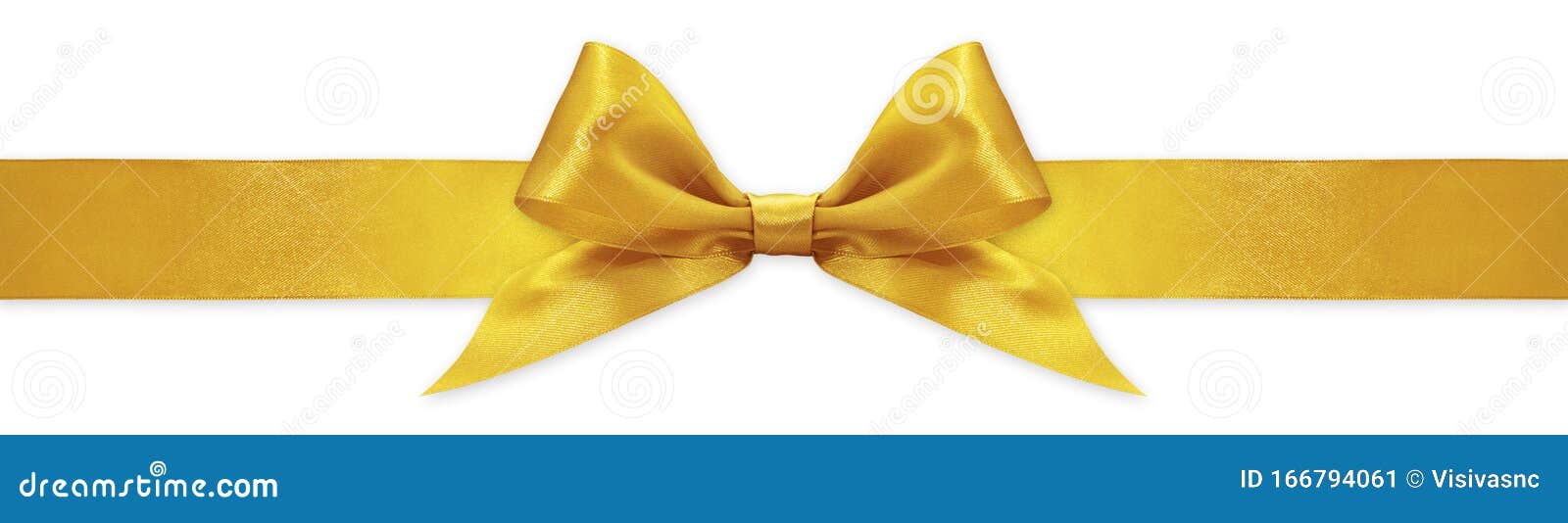 Golden Ribbon Border Isolated On White Royalty-Free Stock Image ...