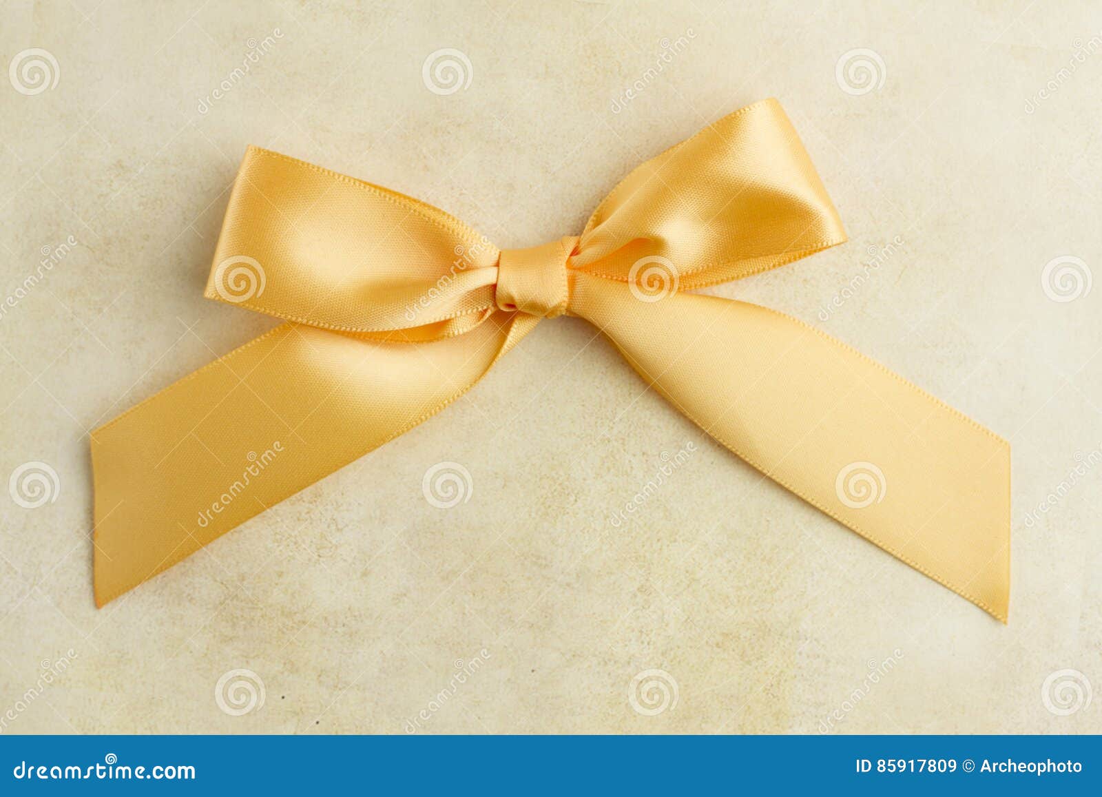 Golden ribbon bow stock image. Image of satin, birthday - 85917809