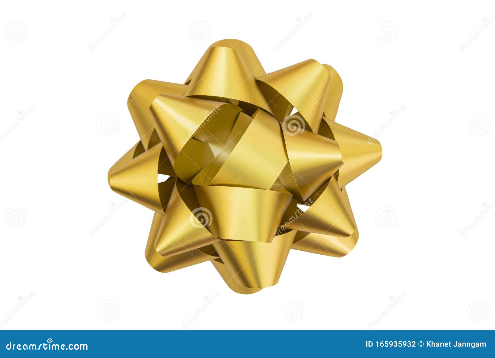 Golden ribbon stock photo. Image of winter, season, accessory - 165935932