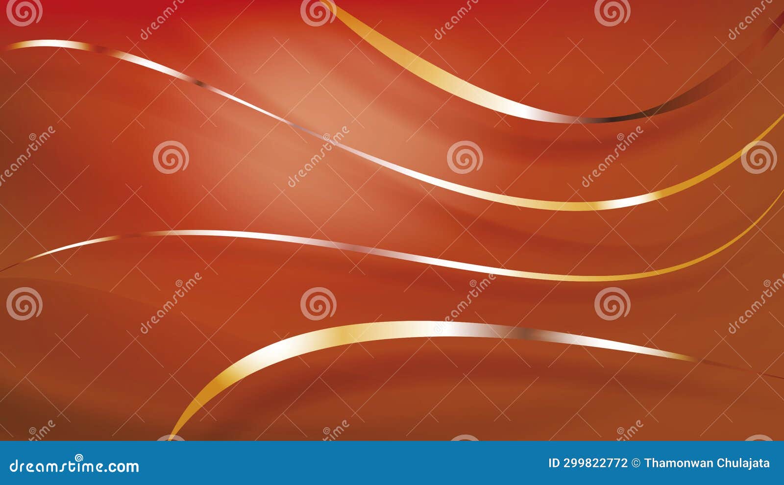 Golden Ribbon on Texture Wavy Template Background Stock Illustration ...