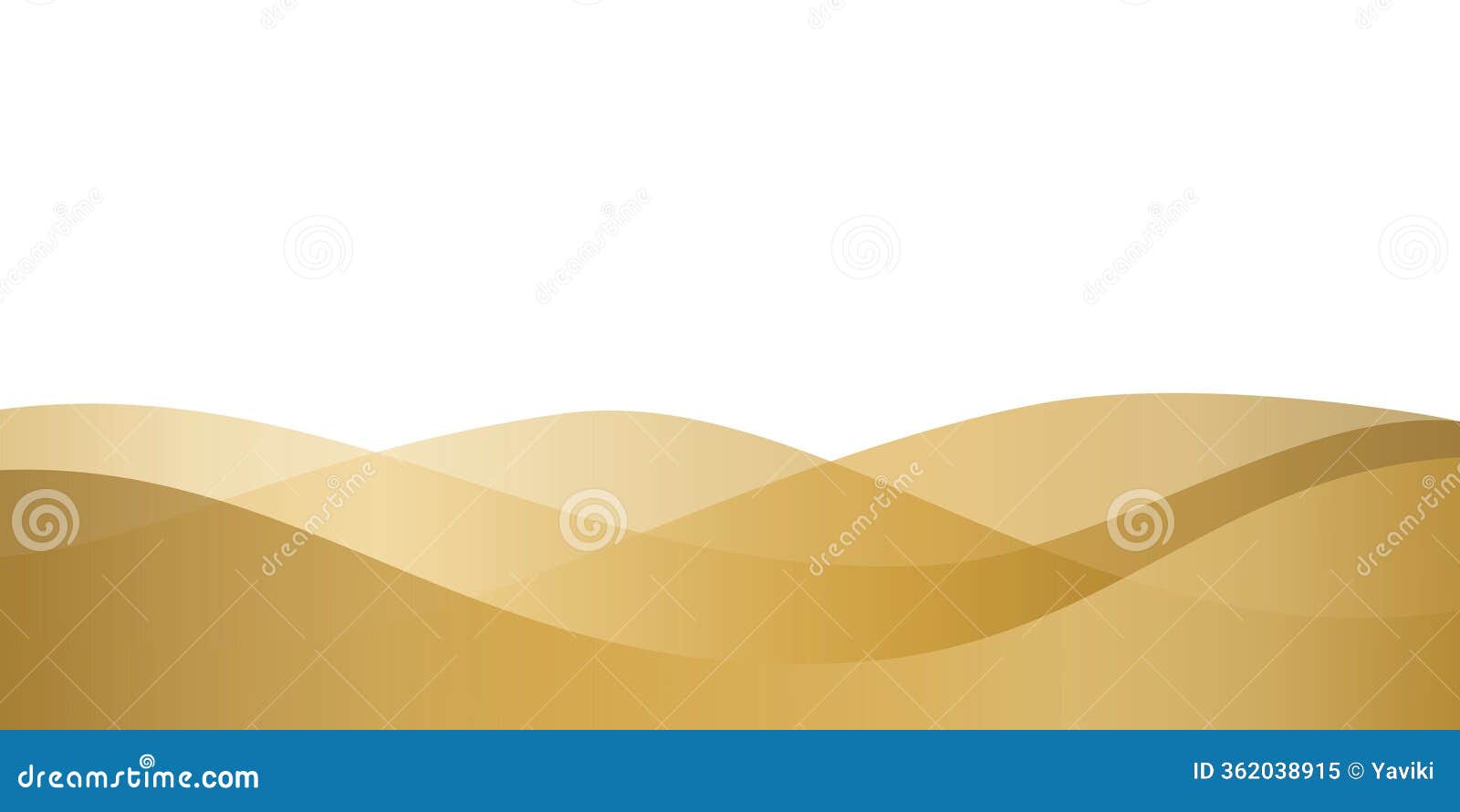 Golden Ribbon Waves Separation Shape Vector Background Stock ...