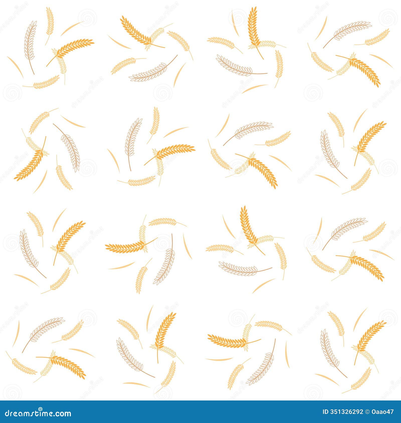 Golden Rice Paddies Beneath Clear Blue Sky Stock Image | CartoonDealer ...