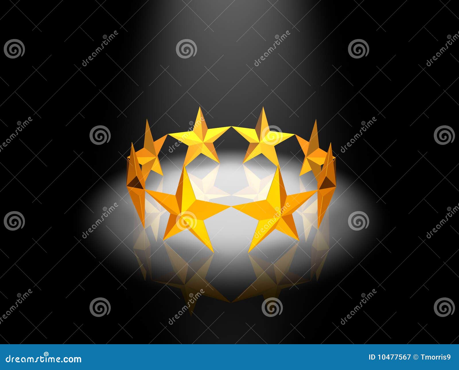 Golden ring of stars stock illustration. Illustration of show - 10477567