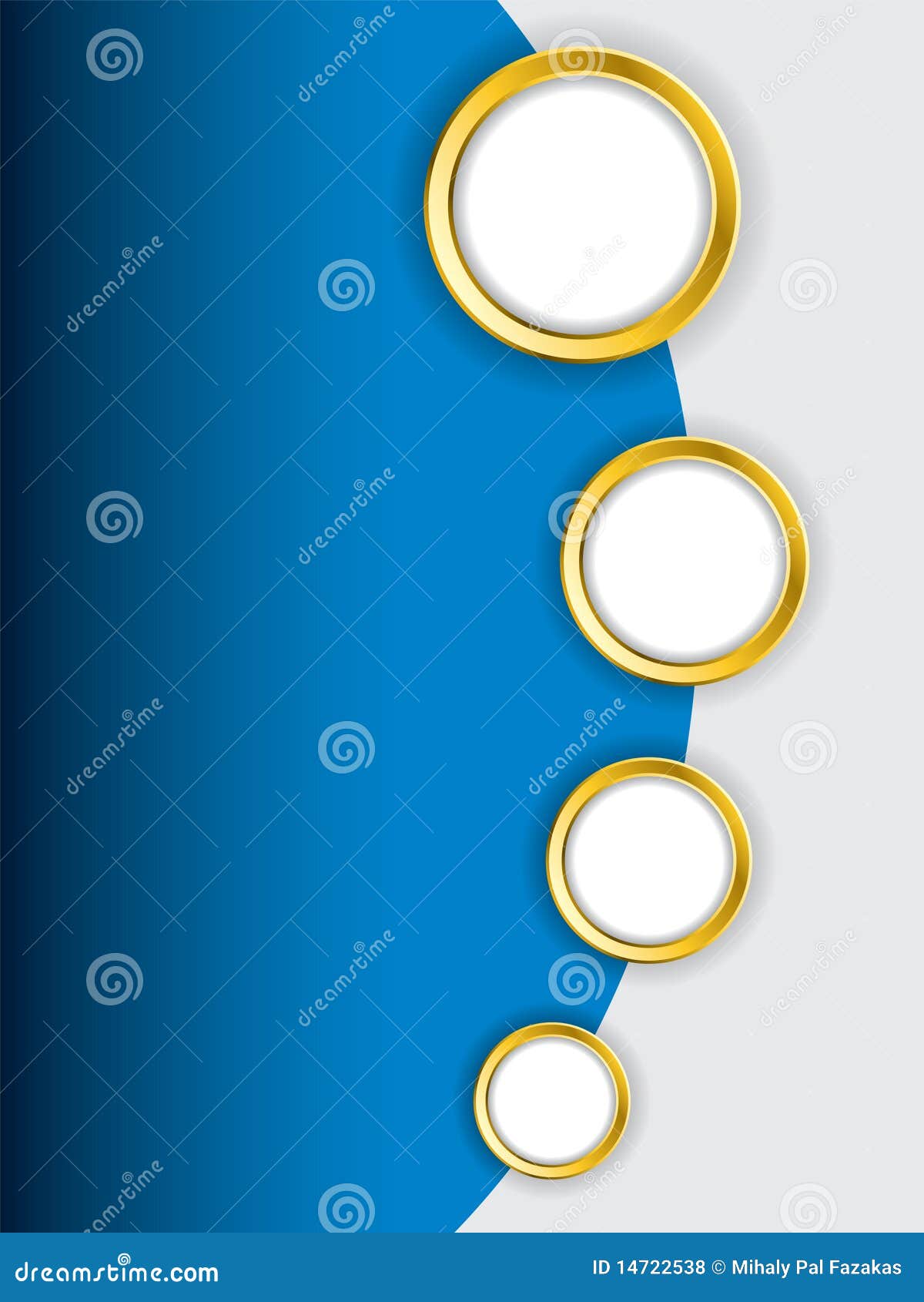 Golden Rings Brochure Design Stock Vector - Illustration of ...