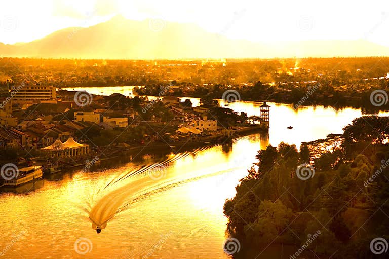 Golden River stock image. Image of tour, holiday, view - 1589593
