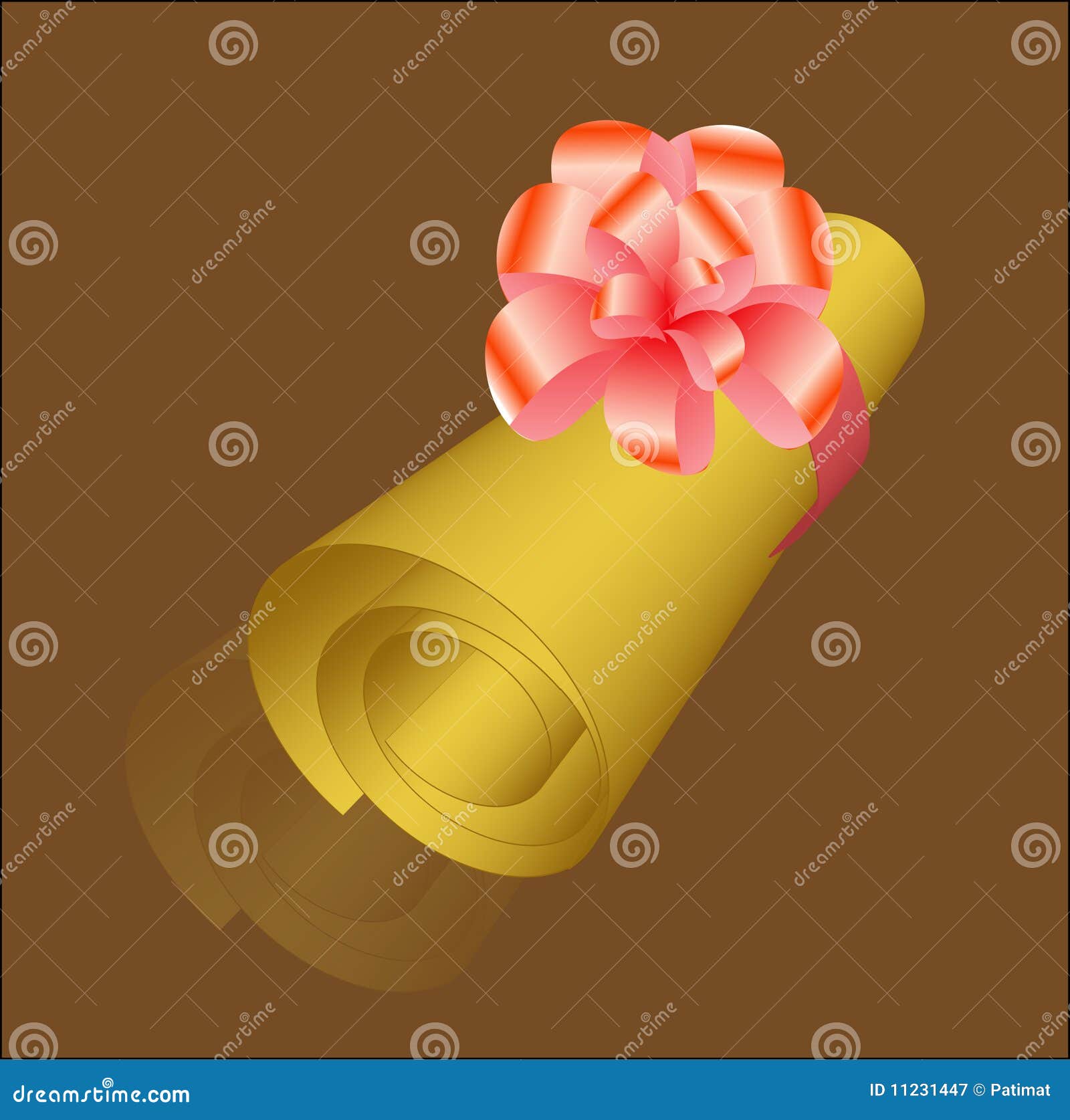 Golden Roll Of Negative Film Royalty-Free Stock Photography ...