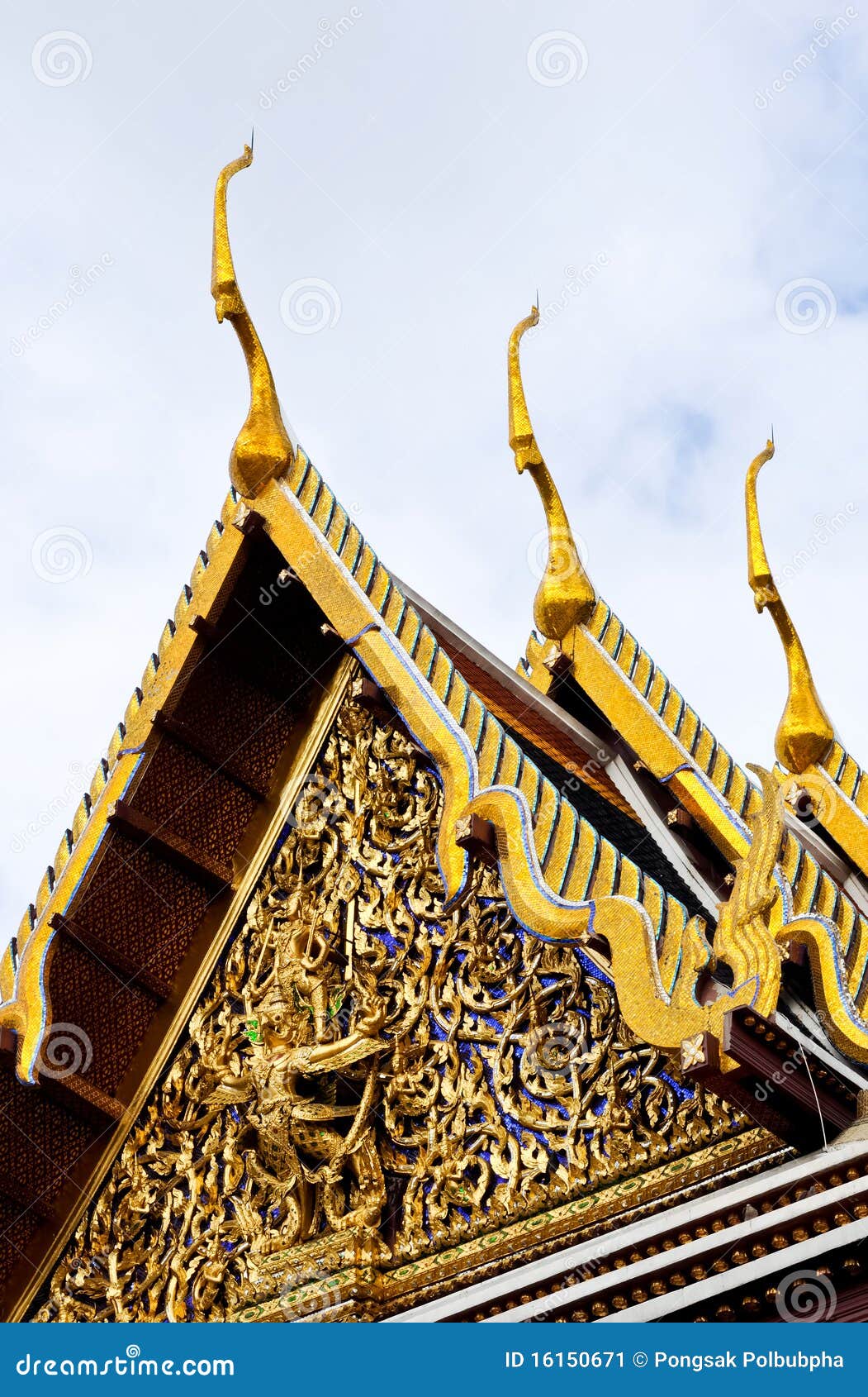 Golden roof stock image. Image of bangkok, architecture - 16150671