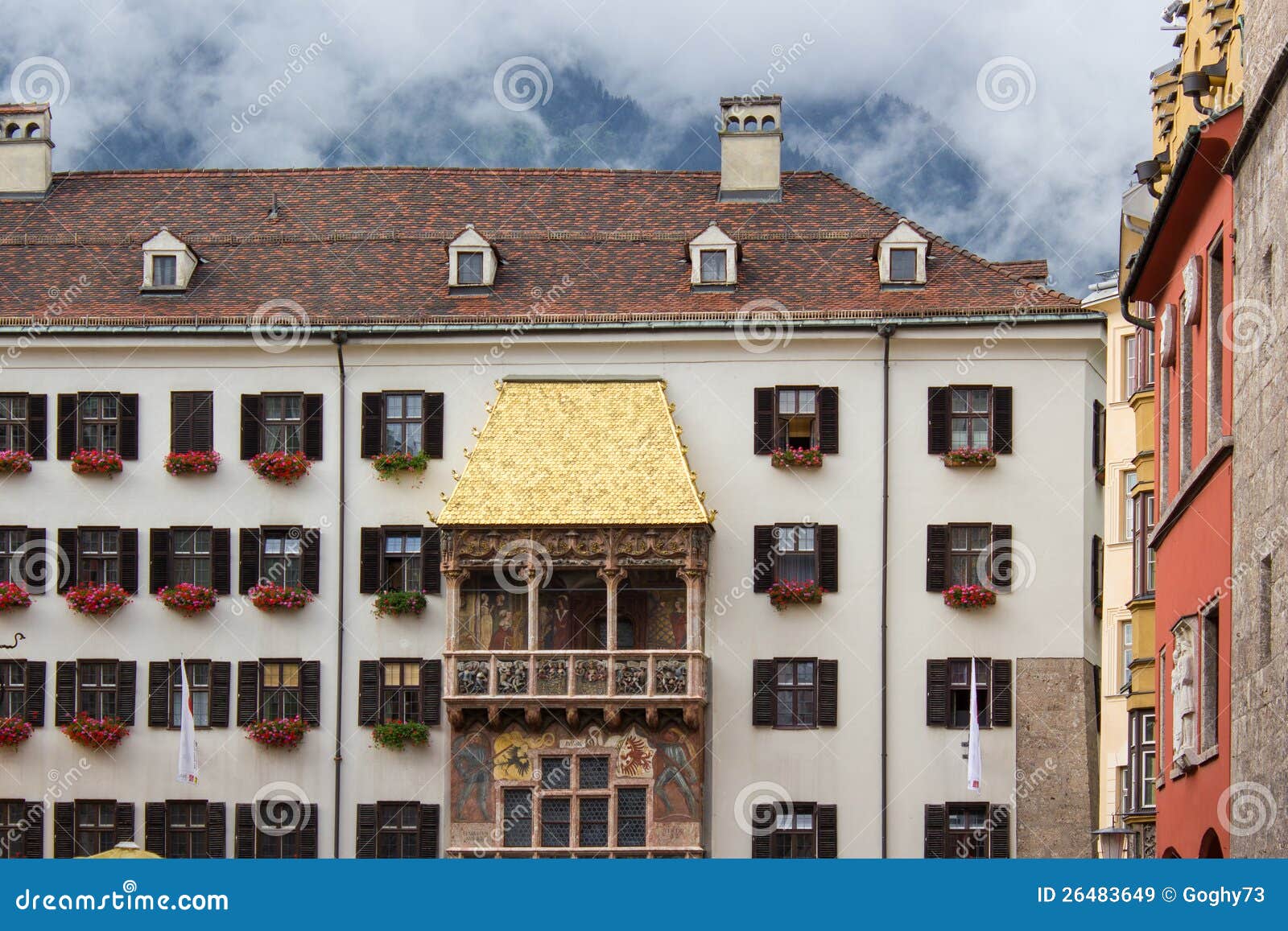 Golden Roof stock image. Image of center, tyrol, building - 26483649