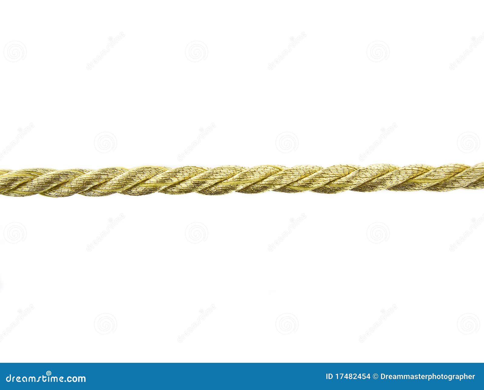 Golden rope stock photo. Image of cable, shining, straight - 17482454