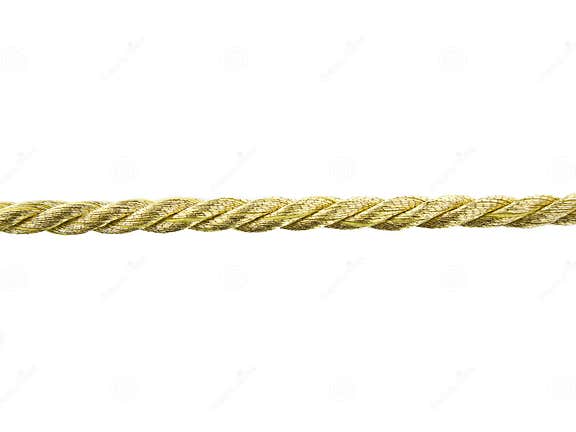 Golden rope stock photo. Image of cable, shining, straight - 17482454