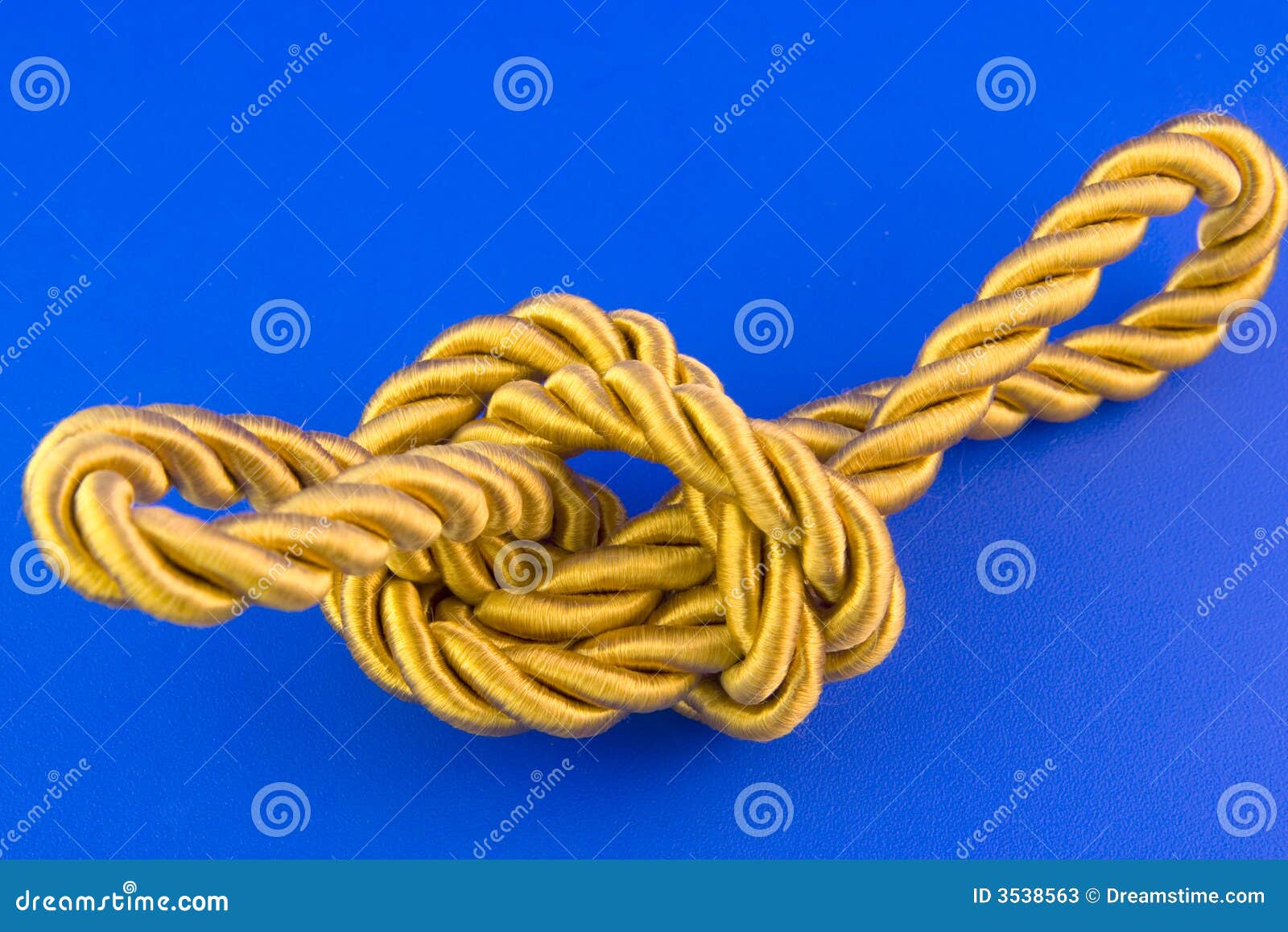 Golden rope stock image. Image of gold, circle, twisted - 3538563